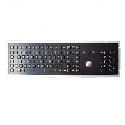 IP65 waterproof stainless steel kiosk keyboard with integrated ...