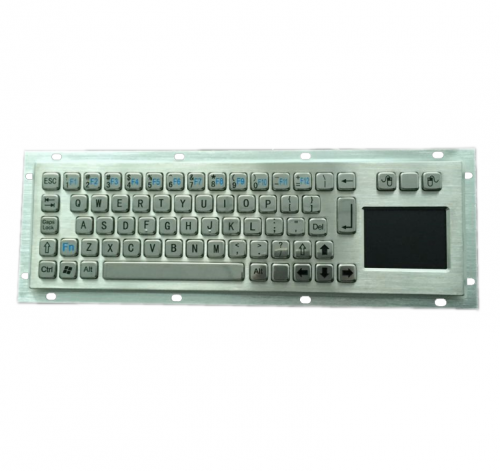 IP65 waterproof stainless steel kiosk keyboard with integrated touchpad